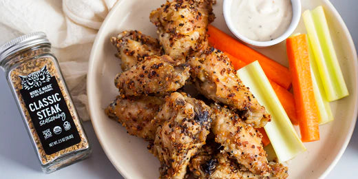Seasoned Steakhouse Wings – Noble Made