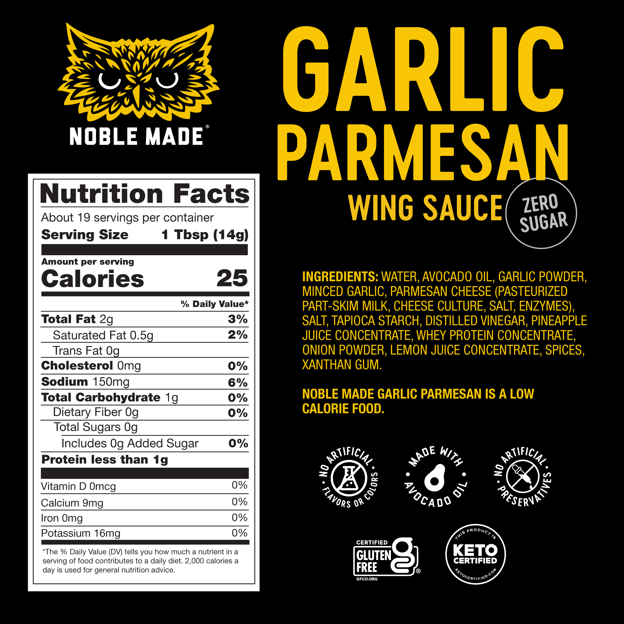 Garlic Parmesan Wing Sauce – Noble Made